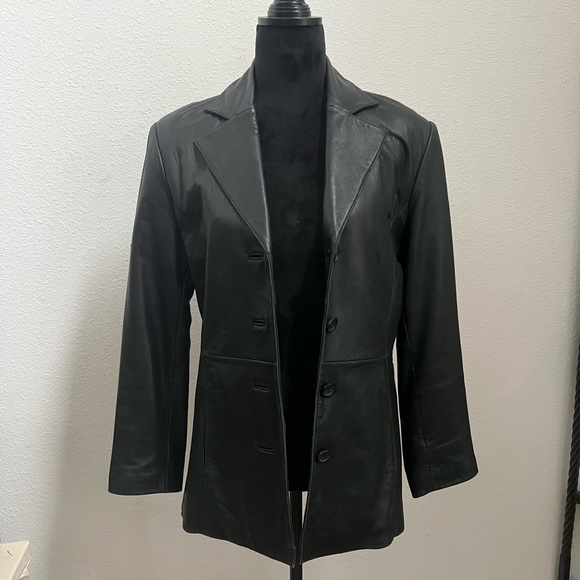 Adler Collection | Jackets & Coats | Adler Collection Black Leather ...